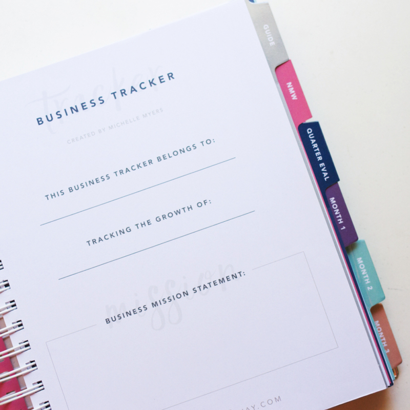 See the Layout of the swHw Business Tracker – She Works HIS Way